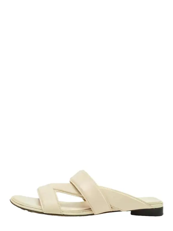 Bottega Veneta The Band Leather Slides - Neutrals