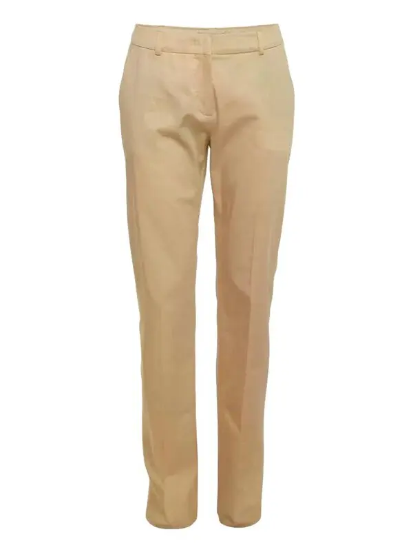 Max Mara Flared Cotton Trousers - Neutrals