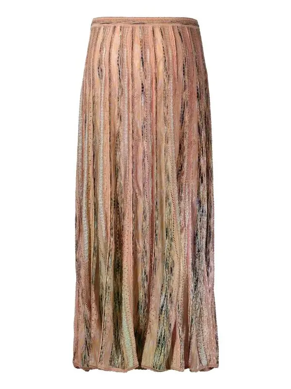 Ulla Johnson Clio Geometric Pattern Maxi Skirt - Pink