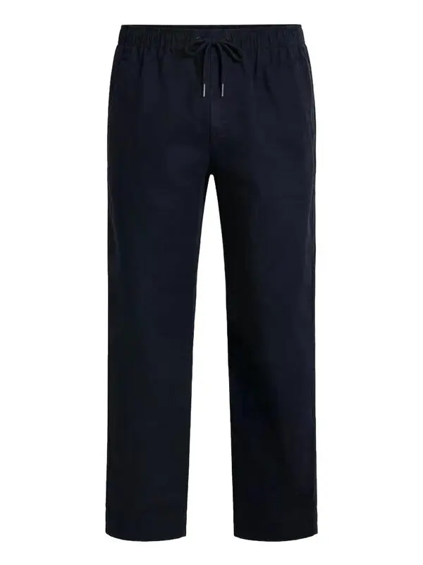 PHARAOH Andy Drawstring-waist Cotton Trousers - Blue