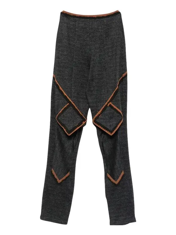KIKO KOSTADINOV Contrast-trim Panelled Trousers - Black