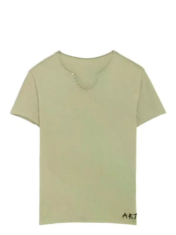Zadig&Voltaire Monastir Henley T-shirt - Green