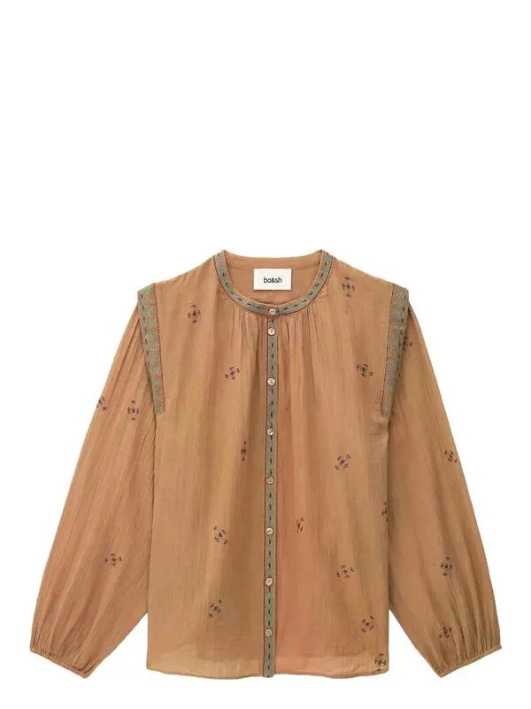 Ba&sh Dalila Embroidered Shirt - Neutrals