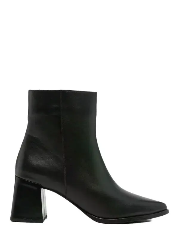 SERGIO MORETTI FIRENZE Pointed-toe Zip-fastening Boots - Black