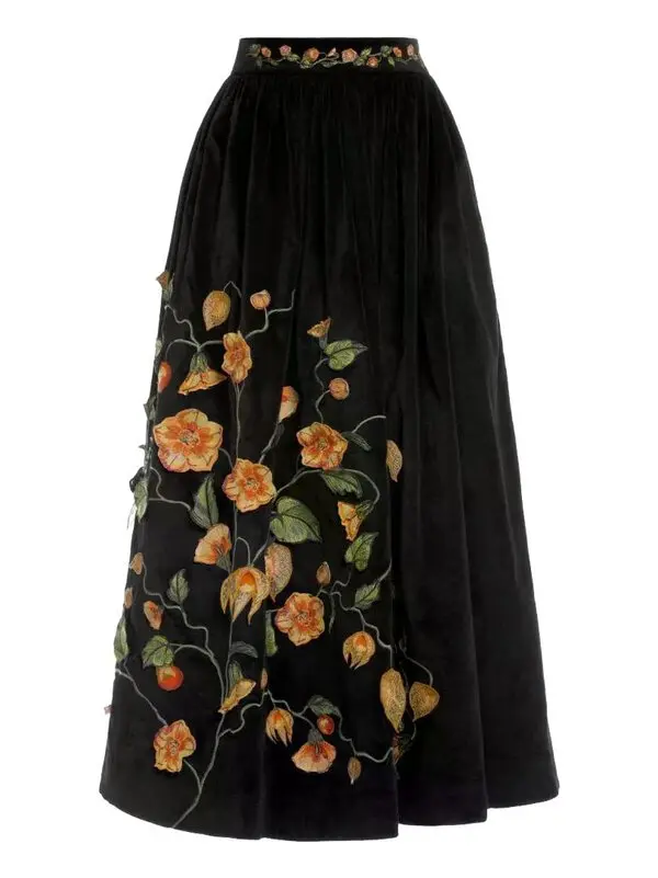 Agua Bendita Maxi Skirt - Black