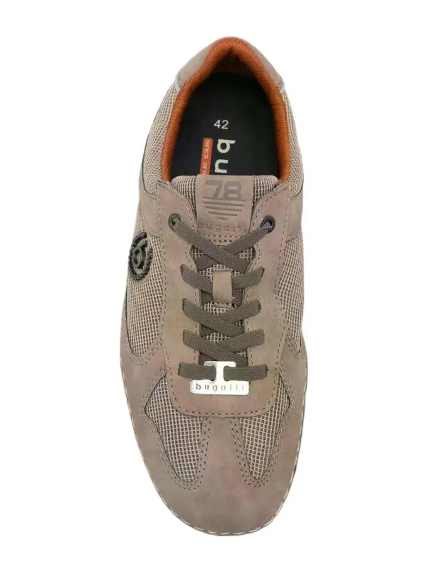 BUGATTI Logo Plaque Lace-up Sneakers - Neutrals