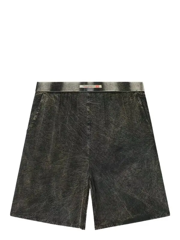 DIESEL® Fluid Viscose Treated Effect Shorts - Grey