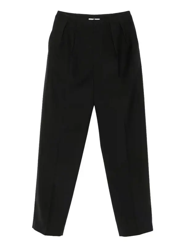 JIL SANDER Virgin Wool Trousers - Black