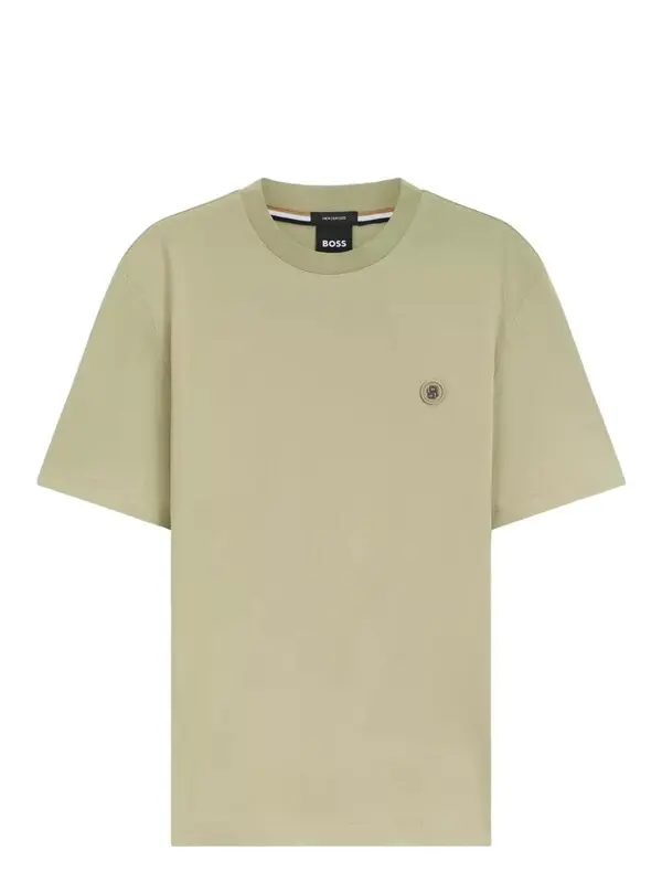 BOSS Double B Monogram-patch T-shirt - Green