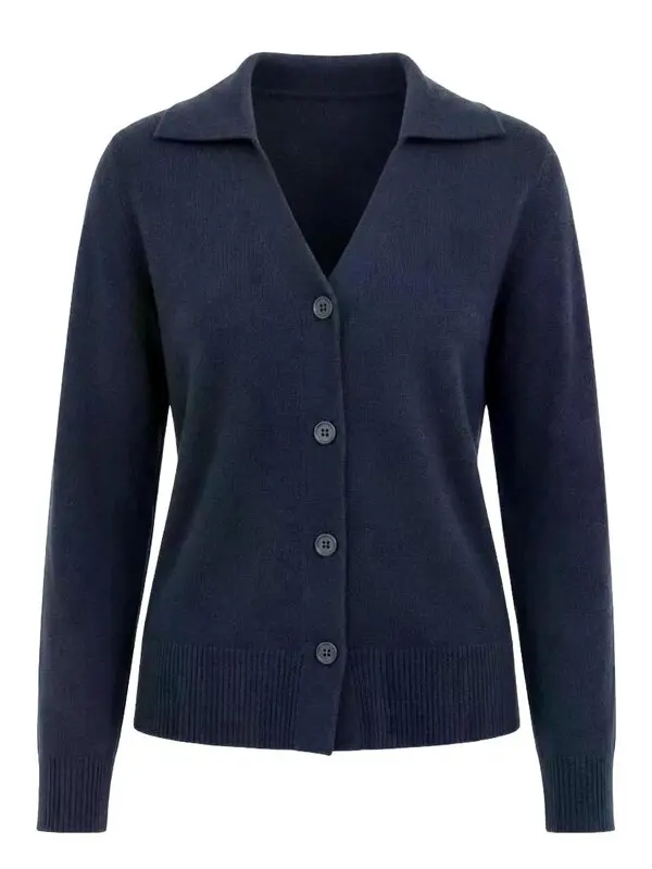 Autumn Cashmere Jonny Collar Cardigan - Blue