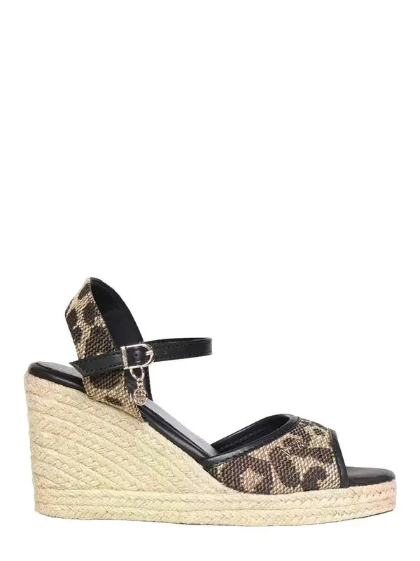 V°73 Leopard-print Wedge Sandals - Neutrals