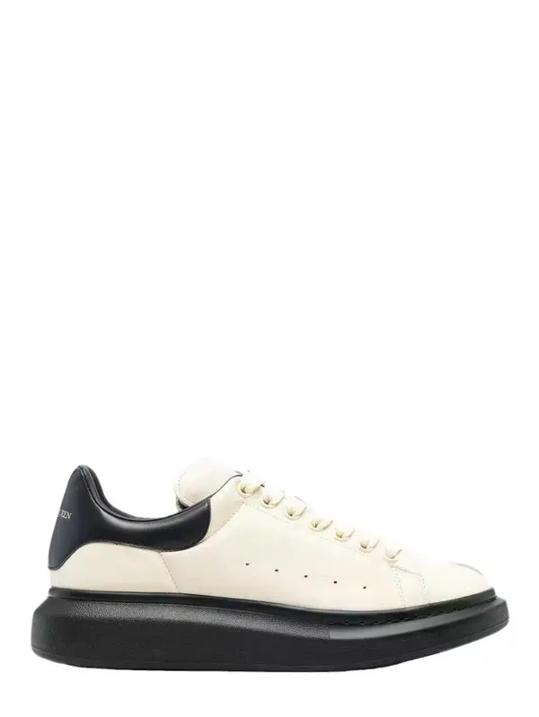 Alexander McQueen Oversized Leather Sneakers - Neutrals