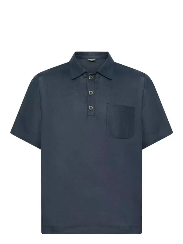 FRANZESE COLLECTION Chest-pocket Polo Shirt - Blue