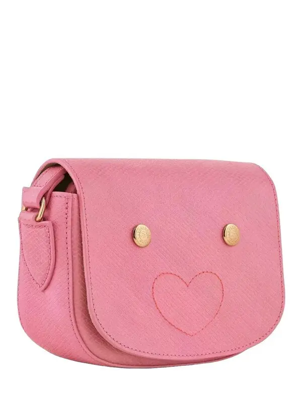 Longchamp Pure Crossbody Bag With Heart Detail - Pink