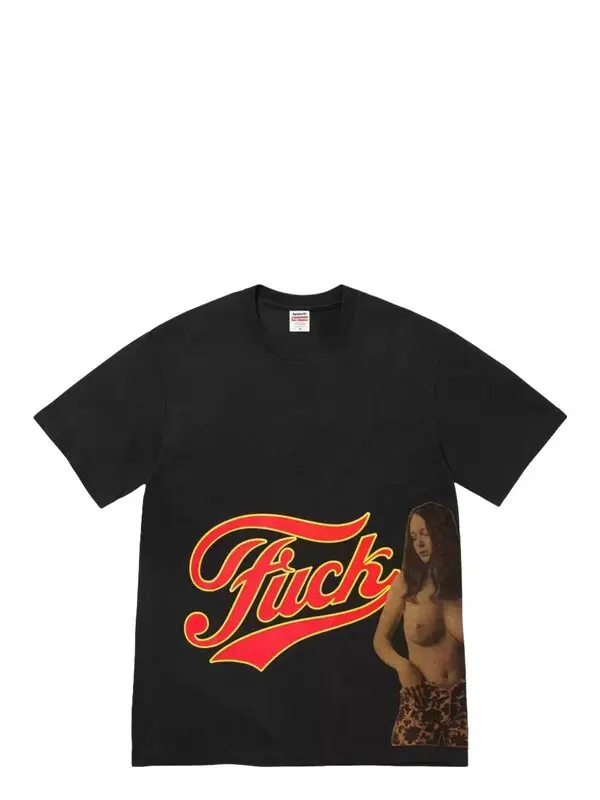 Supreme X Hysteric Glamour Graphic-print T-shirt - Black