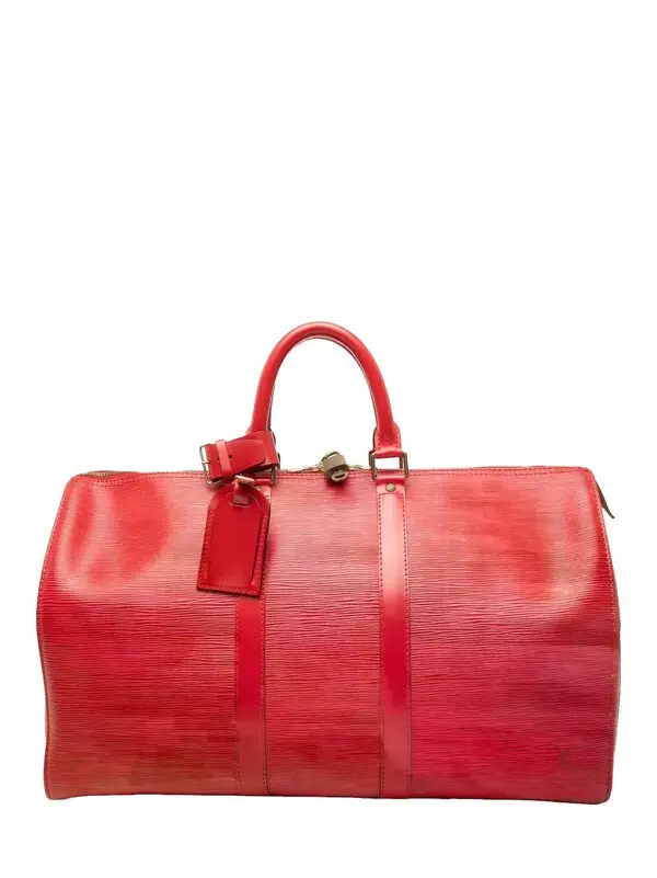 LOUIS VUITTON Epi Keepall 45 Travel Bag - Red