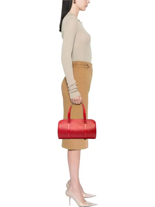 LOUIS VUITTON Epi Soufflot Handbag - Red