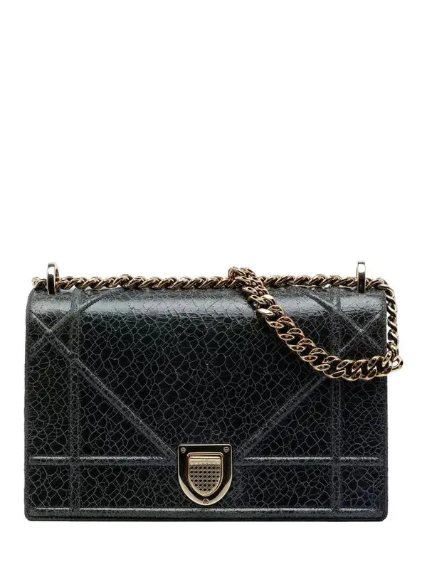 Dior 2016 Medium Diorama Flap Crossbody Bag - Black