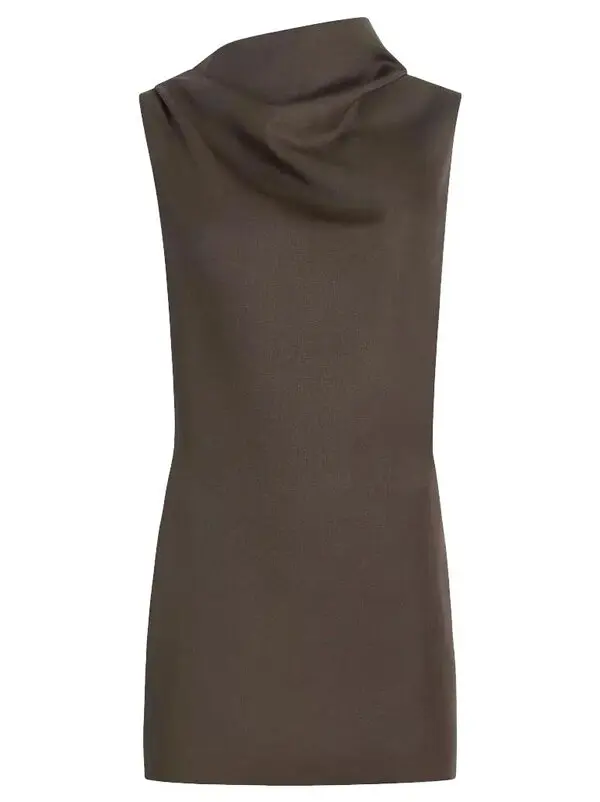 Khaite Astor Dress In Clove - Brown