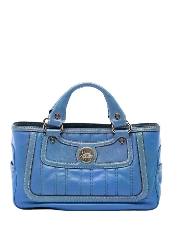 Celine Leather Boogie Handbag - Blue