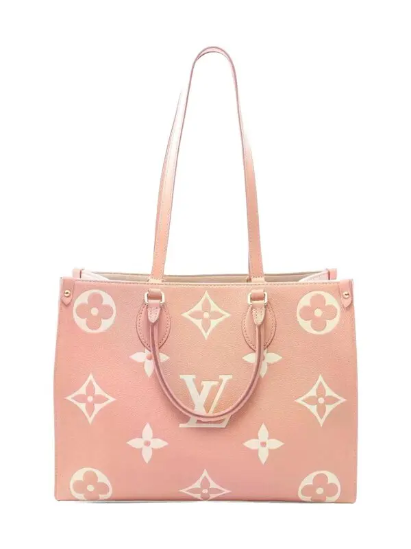 LOUIS VUITTON Monogram Empreinte Bicolor Onthego Mm Tote Bag - Pink