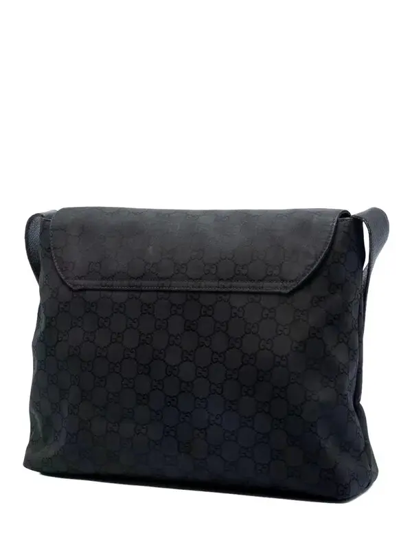 Gucci Gg Canvas Messenger Bag - Black