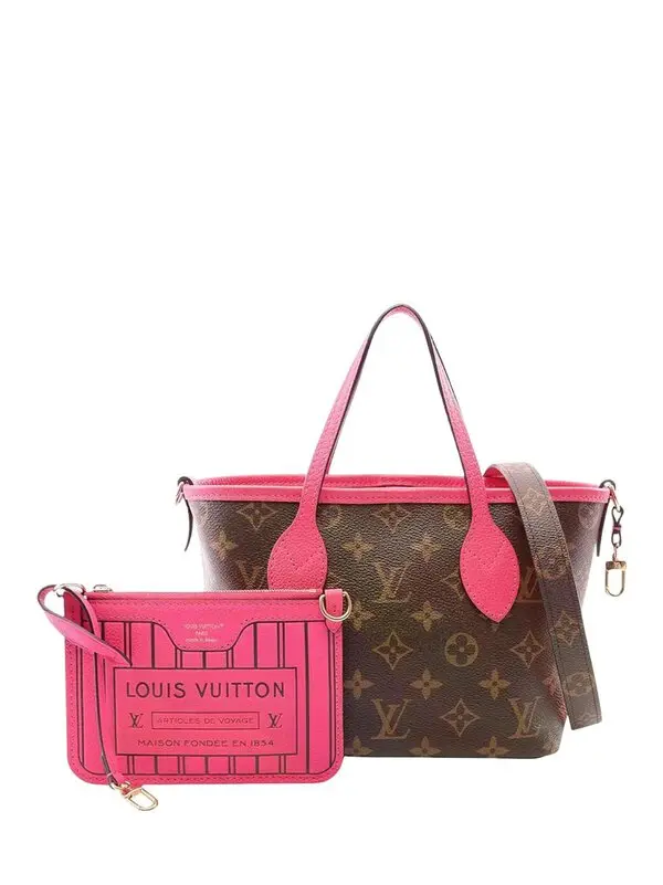 LOUIS VUITTON Monogram Reversible Neverfull Bandouliere Inside Out Bb Satchel - Brown