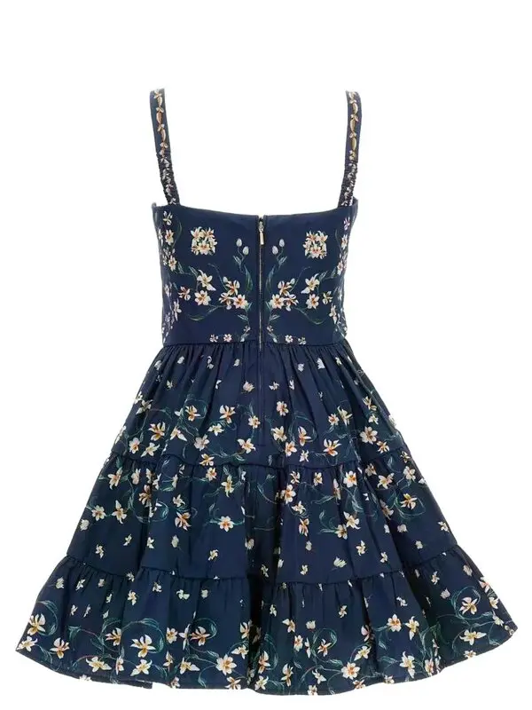 Agua Bendita Lima Promesa" Mini Dress - Blue