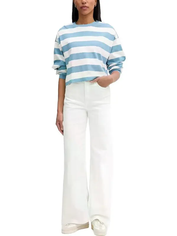 Marc O'polo Long Sleeve Striped T-shirt - Blue