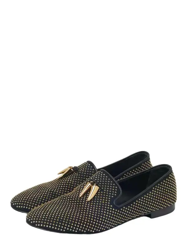 GIUSEPPE ZANOTTI Shark Tooth Loafers - Black