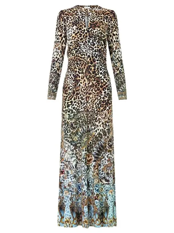 Camilla Leopard-print Maxi Dress - Neutrals