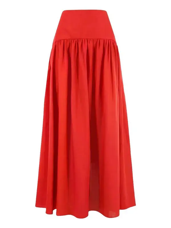 Staud Procida Maxi Skirt - Red