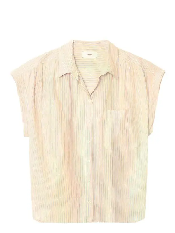 Xirena Short-sleeve Striped Shirt - Neutrals