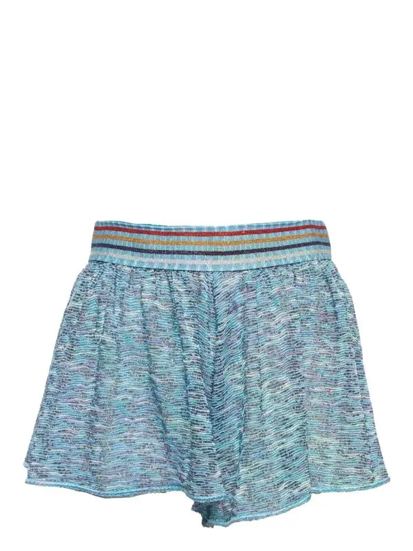 Missoni Lurex Knit Shorts - Blue