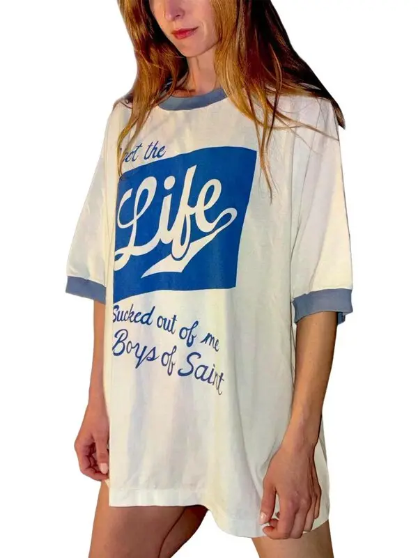 SAINT MXXXXXX Graphic-print T-shirt - White