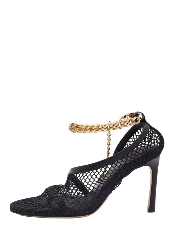 Bottega Veneta Mesh Chain-link Pumps - Black