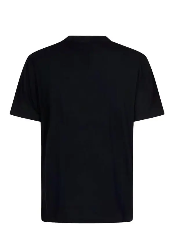 Giorgio Armani Ga Logo-embroidered T-shirt - Black