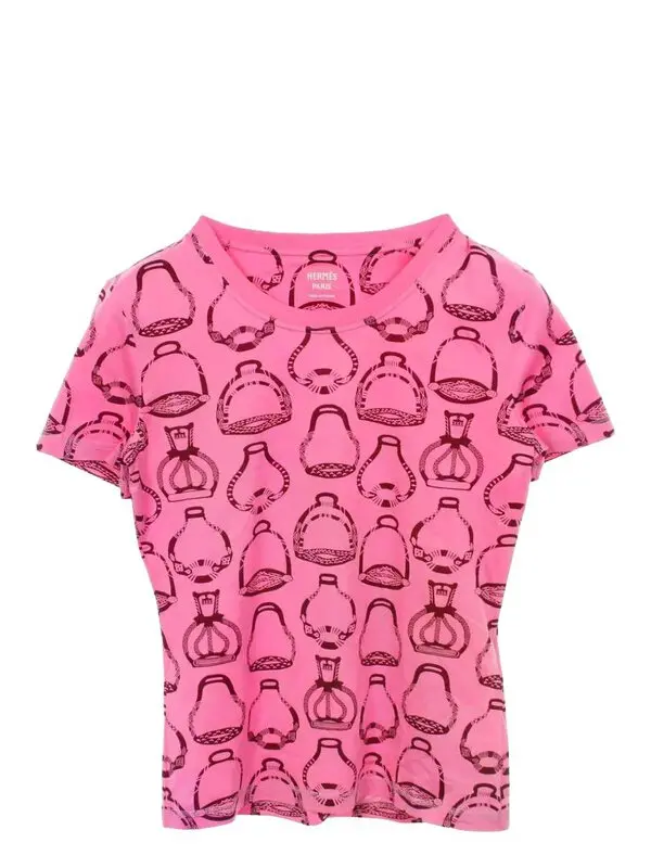 Hermès Fantaisie D'etrier T-shirt - Pink