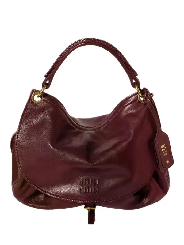 Miu Miu Rendez-vous Leather Bag - Red