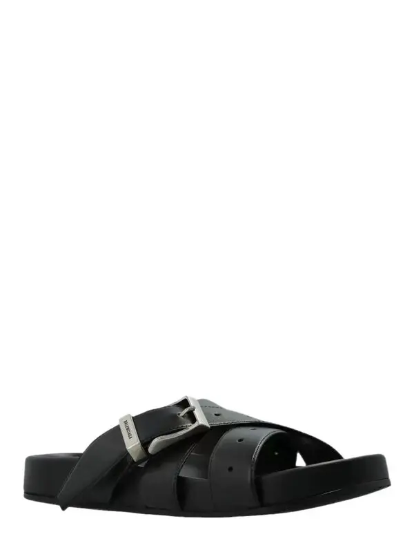 Balenciaga Buckle-fastening Sandals - Black