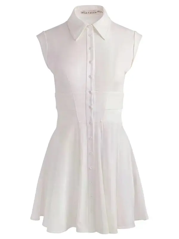 Alice + Olivia Kim Mini Dress - Neutrals