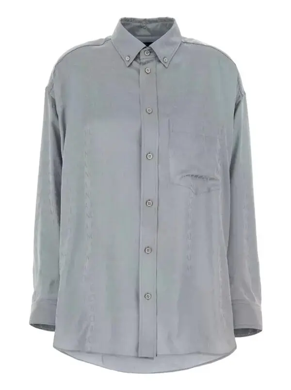 Balenciaga Logo Jacquard Shirt - Grey