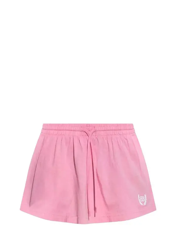 Balenciaga Logo Drawstring Skirt - Pink