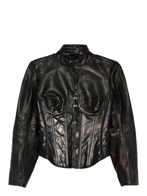 Balenciaga Corset-style Lace-up Jacket - Black