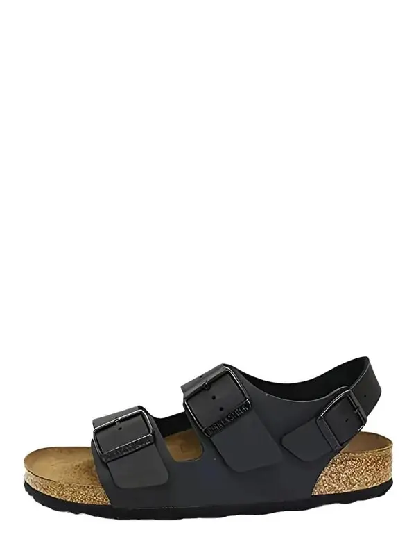 BIRKENSTOCK Milano Buckled Slingback Sandals - Black