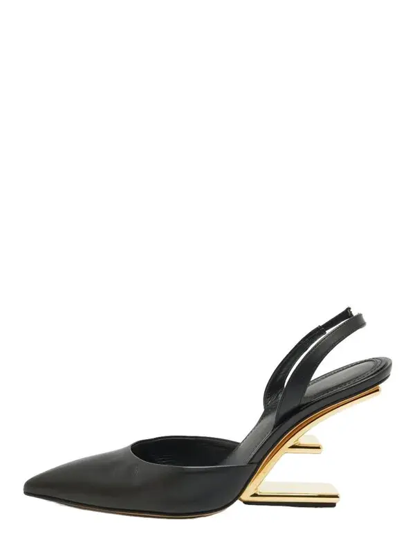 Fendi First Pointed Slingback Pumps - Black