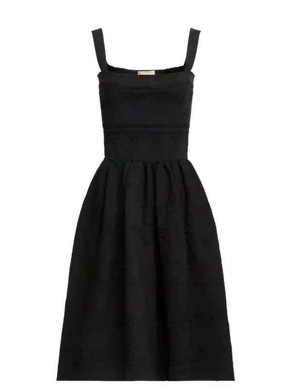 Elie Saab Midi Dress - Black