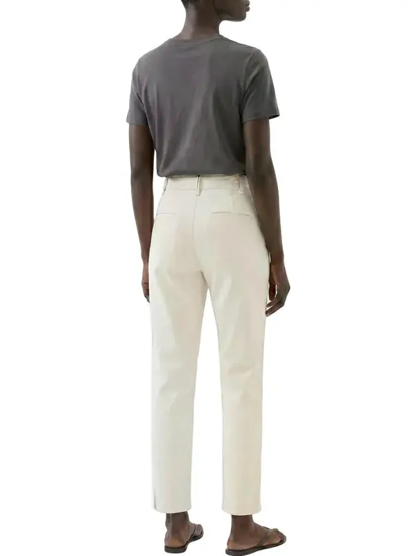 Brunello Cucinelli Pleated Cropped Trousers - Neutrals