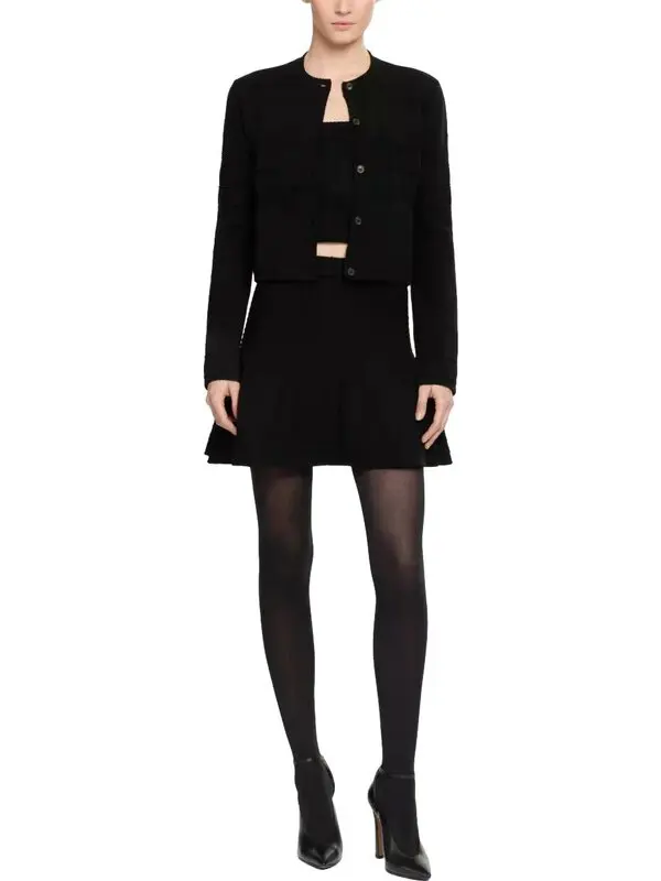 Elie Saab Scalloped-neck Cardigan - Black
