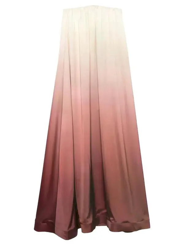 L'IDEE Costiera Ombré Strapless Maxi Dress - Neutrals